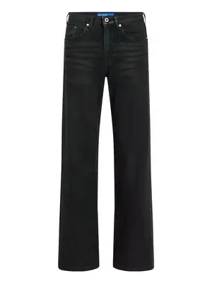 Karl Lagerfeld Relaxed Coated Jeans - Black