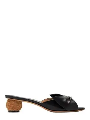 FERRAGAMO 45mm Knotted Sandals - Black