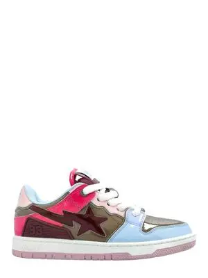 A BATHING APE Sk8 Sta Bold #2 Star-embellished Sneakers - Blue