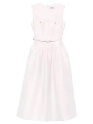 SELF-PORTRAIT Taffeta Midi Dress - Pink