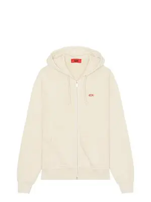 424 Zip Up Hoodie - Tea Washing