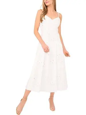 CECE DUPRAZ Maxi A-line Dress - Ultra White