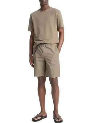 Vince Italian Cotton Ripstop Belted Short - Natural