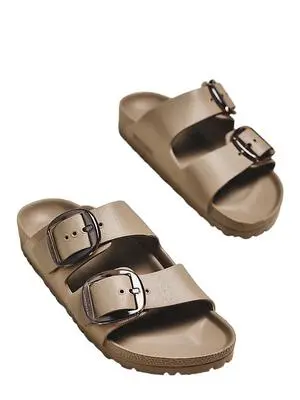 BIRKENSTOCK Arizona Big Buckle Eva Sandals - Gray Taupe