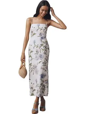 REFORMATION Frankie Linen Maxi Dress - Serenity