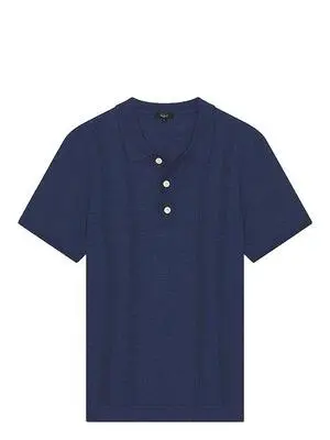 Rails Cillian Polo In Blue - Indigo Denim