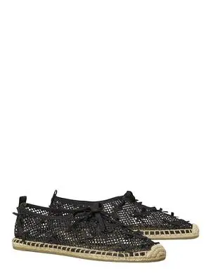 Tory Burch Mini Bow Mesh Espadrille - Perfect Black/perfect Black