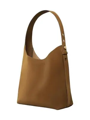 Tory Burch Romy Suede Hobo Bag Caramel