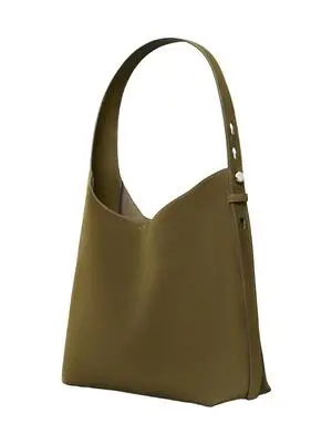 Tory Burch Romy Suede Hobo Bag Deep Olive
