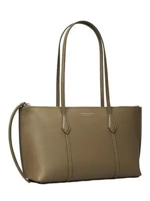 Tory Burch Small Perry Zip Tote - Wild Mushroom