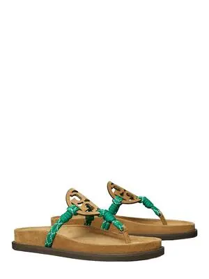 Tory Burch Miller Cloud Rope Sandal - Alce / Green Multi