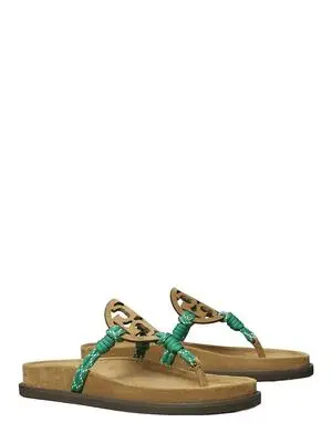 Tory Burch Miller Cloud Rope Sandal - Alce/green Multi