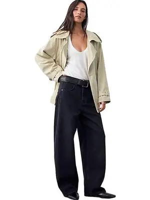 Free People We The Free Truro Baggy Puddle Jeans - Witching Hour