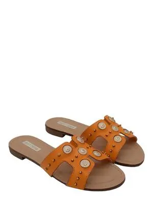 BOTTERO Bottero Ornate Slide Sandal Laranja