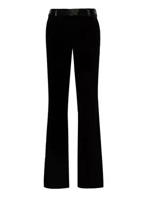 Palm Angels Velvet Tailored Trousers - Black