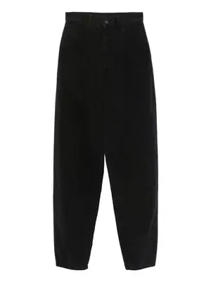 Emporio Armani High-rise Tapered Jeans - Black