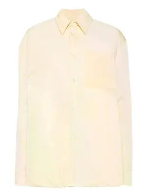 Fabiana Filippi Button-up Crinkled Jacket - Yellow