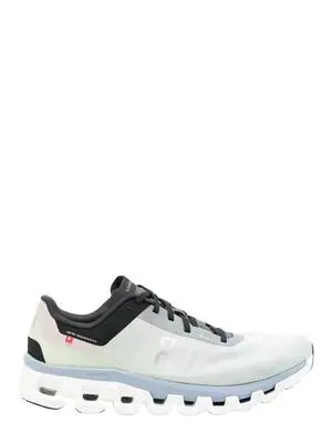 On Cloudflow 4 Logo-Print Sneakers Green