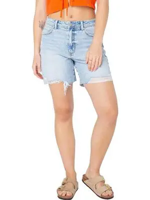 Roxy The Icon Cutoff Denim Shorts - Jeanius Denim Wash