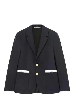 Palm Angels Sartorial Tape Button-up Blazer - Blue