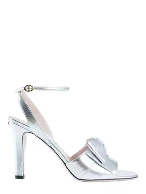 Valentino Garavani 95mm Bowow Sandals Silver