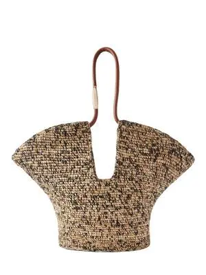 Zimmermann Goldentime Medium Raffia Tote - Neutrals