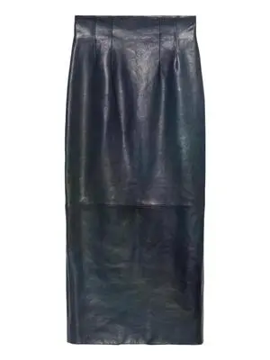 Khaite Loxley Midi Skirt - Blue