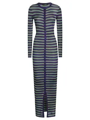 Dolce & Gabbana Striped Knitted Dress - Green