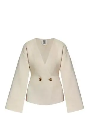 BY MALENE BIRGER Tinley Blazer Bell Sleeve - White
