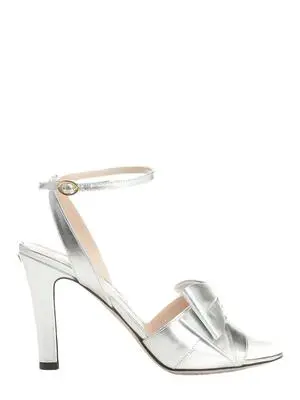 Valentino Garavani 95mm Bowow Sandals - Silver
