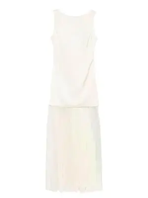 MALINA Layered Maxi Dress - Neutrals