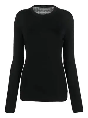 Givenchy Long-sleeve Round-neck T-shirt - Black