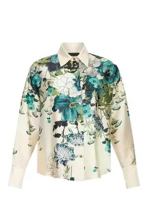 Liu Jo Printed Twill Shirt - White