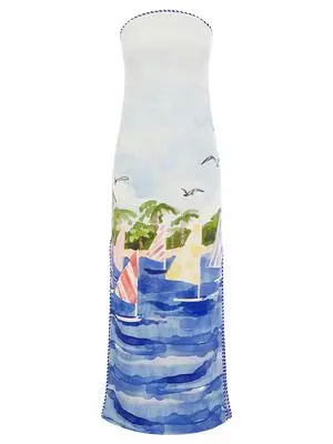LEO LIN Ava Bustier Maxi Dress - Print