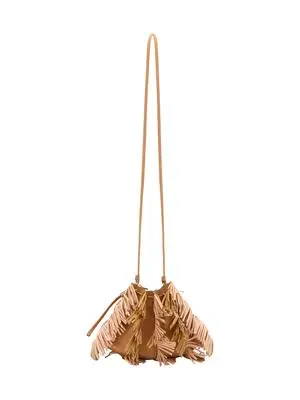 Ulla Johnson Adria Mini Crossbody - Almond Fringe