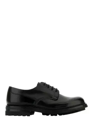 Church's Polished Leather Lace-up Shoes - Black
