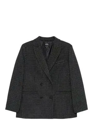 A.p.c. Lucy Double-breasted Blazer - Grey