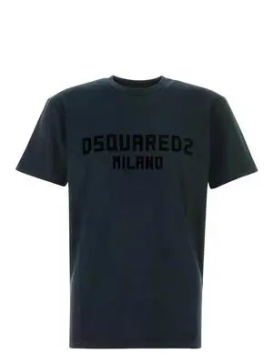 Dsquared2 Logo-print Cotton T-shirt Blue