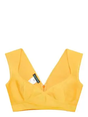 HERVE L. LEROUX Sweetheart Bandage Top - Yellow