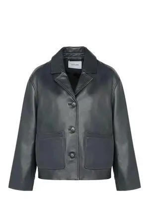 YVES SALOMON Leather Jacket - Black