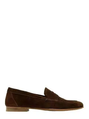 Magnanni Suede Loafers - Brown
