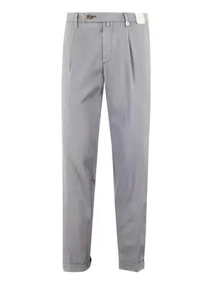 MYTHS Pleated Front Pants - Grey