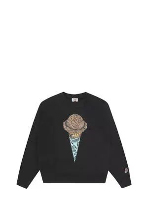 ICECREAM Graphic Print Sweatshirt - Black