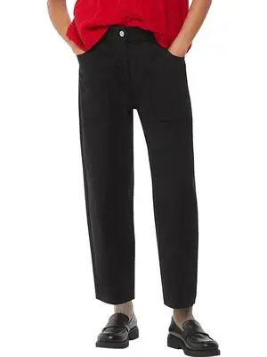 Whistles Tess Casual Pants - Solid Black