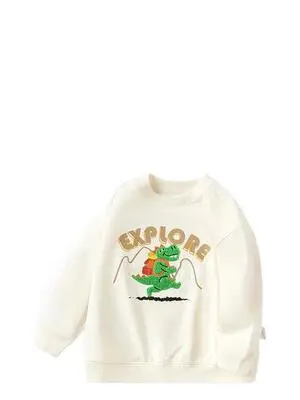 BALABALA Explore Dino Adventure Sweatshirt - White
