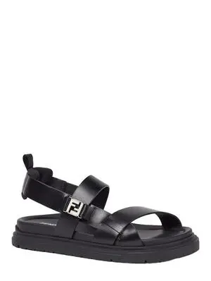 Fendi Ff Sandal - Nero