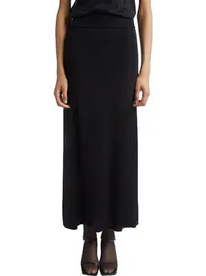 TOTÊME Long Knit Skirt - Black