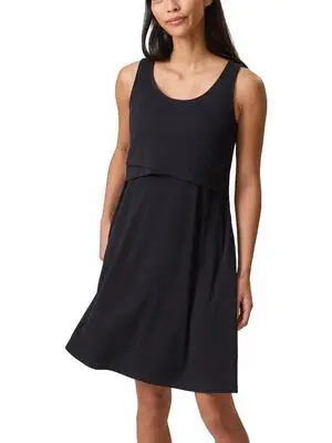 KINDRED BRAVELY Penelope Crossover Nursing Dress Black