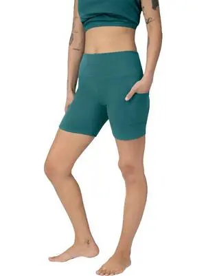 KINDRED BRAVELY Active Postpartum Bike Short - Teal