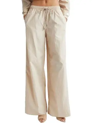 L'Agence Valkyrie Drawstring Waist Pants Cement